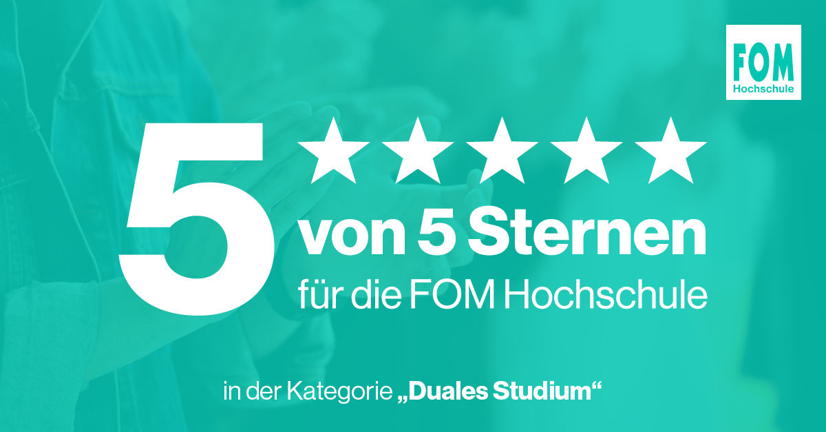 FOM Hochschule für Duales Studium ausgezeichnet